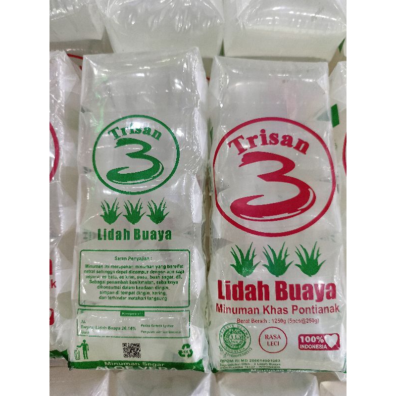 Jual Trisan Minuman Lidah Buaya Khas Pontianak (Isi 5 Pcs/ Bks ...