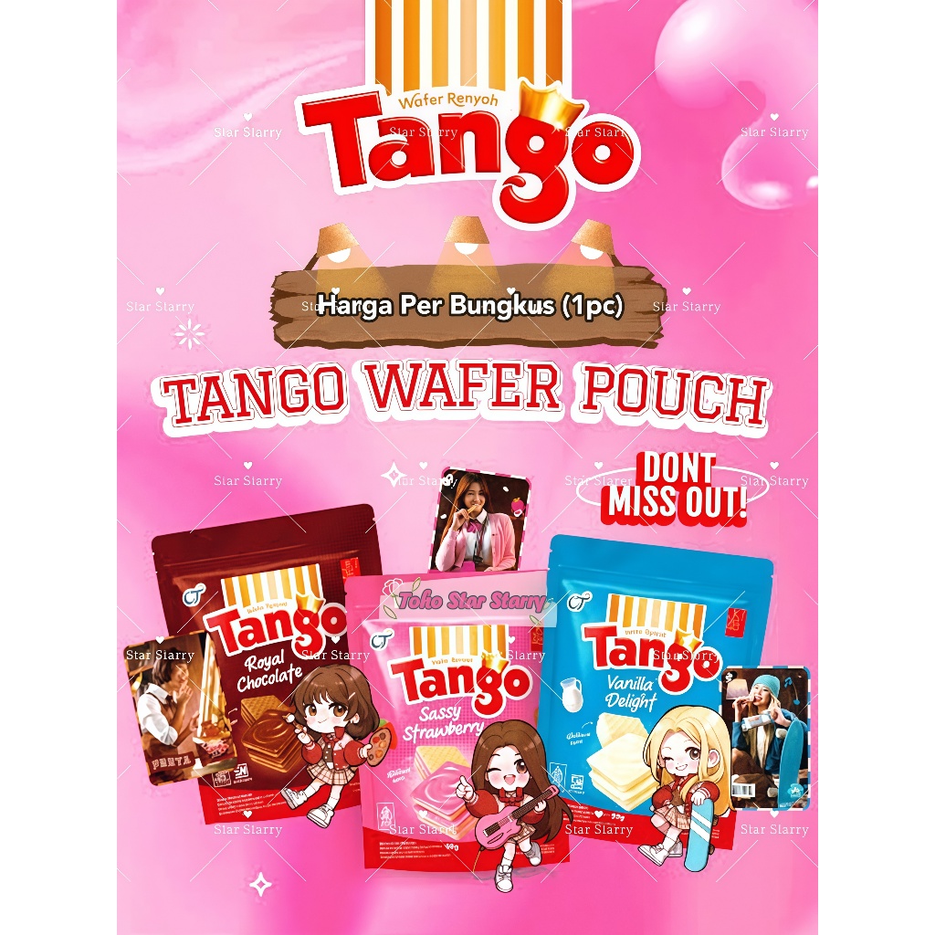 Jual [Per Pouch] Tango Wafer Pouch EXCLUSIVE JKT48 Sassy Strawberry ...