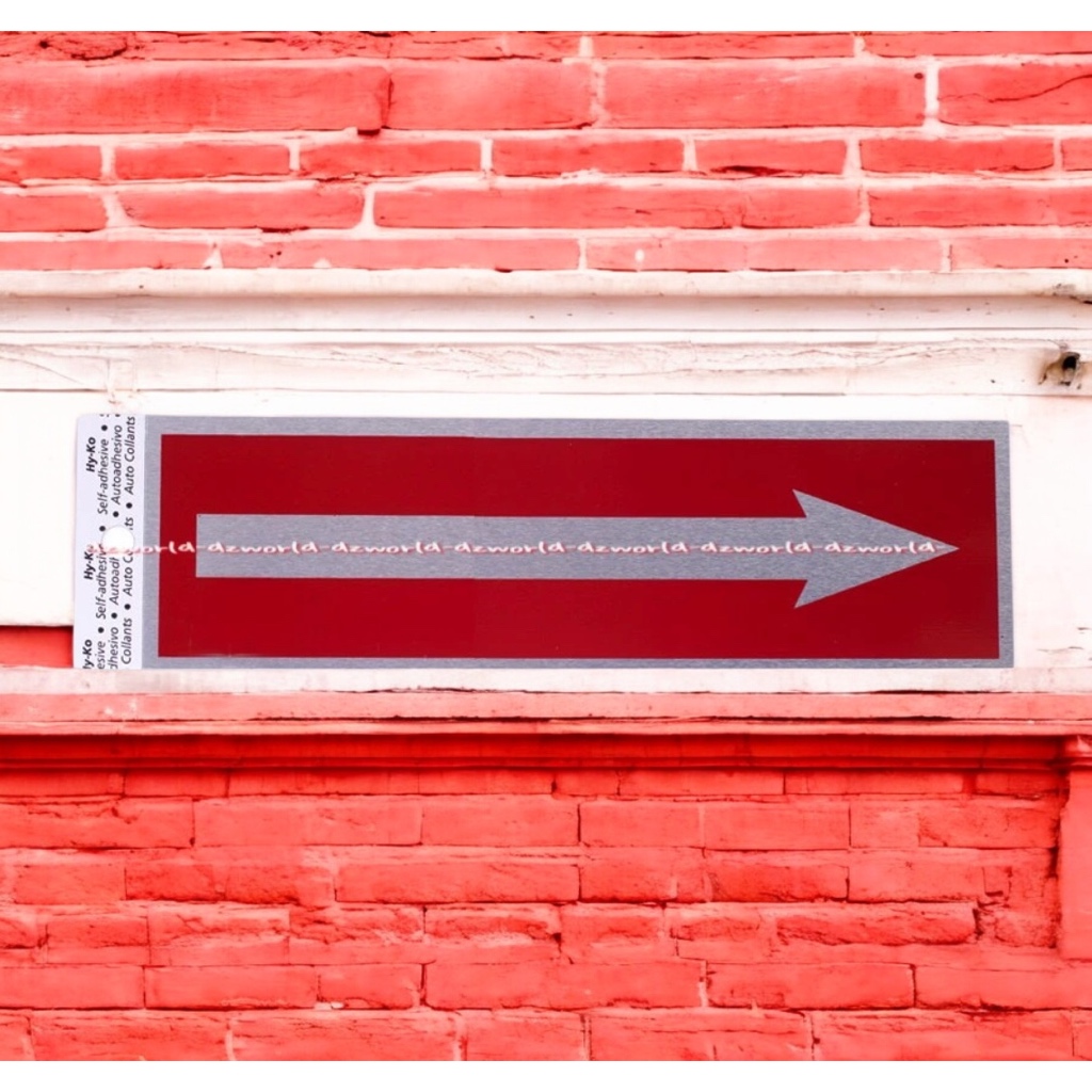 Jual Hy-Ko Label Sticker Alumunium Panah Merah Yang Mudah Digunakan ...