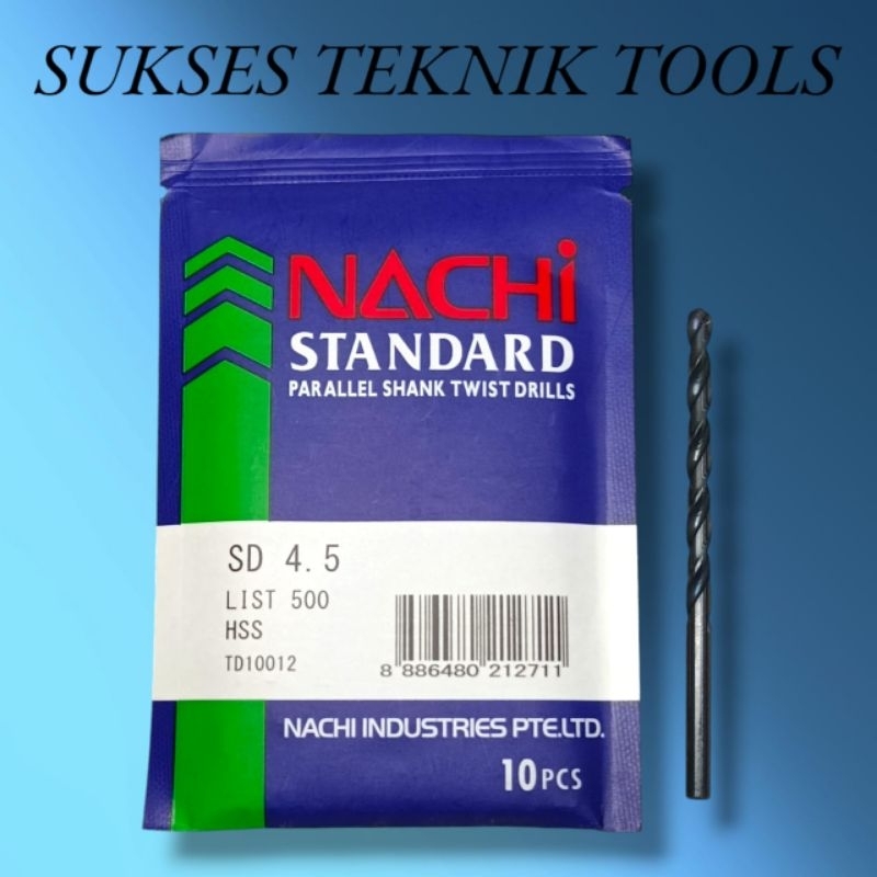 Jual MATA BOR BESI NACHI 4,5MM HSS ASLI (Harga per 1pcs) | Shopee Indonesia