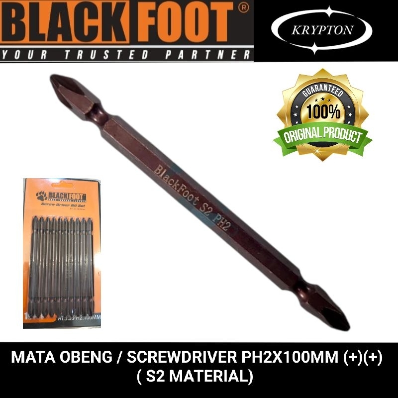 Jual BLACKFOOT mata obeng / screwdriver S2 Material | Shopee Indonesia