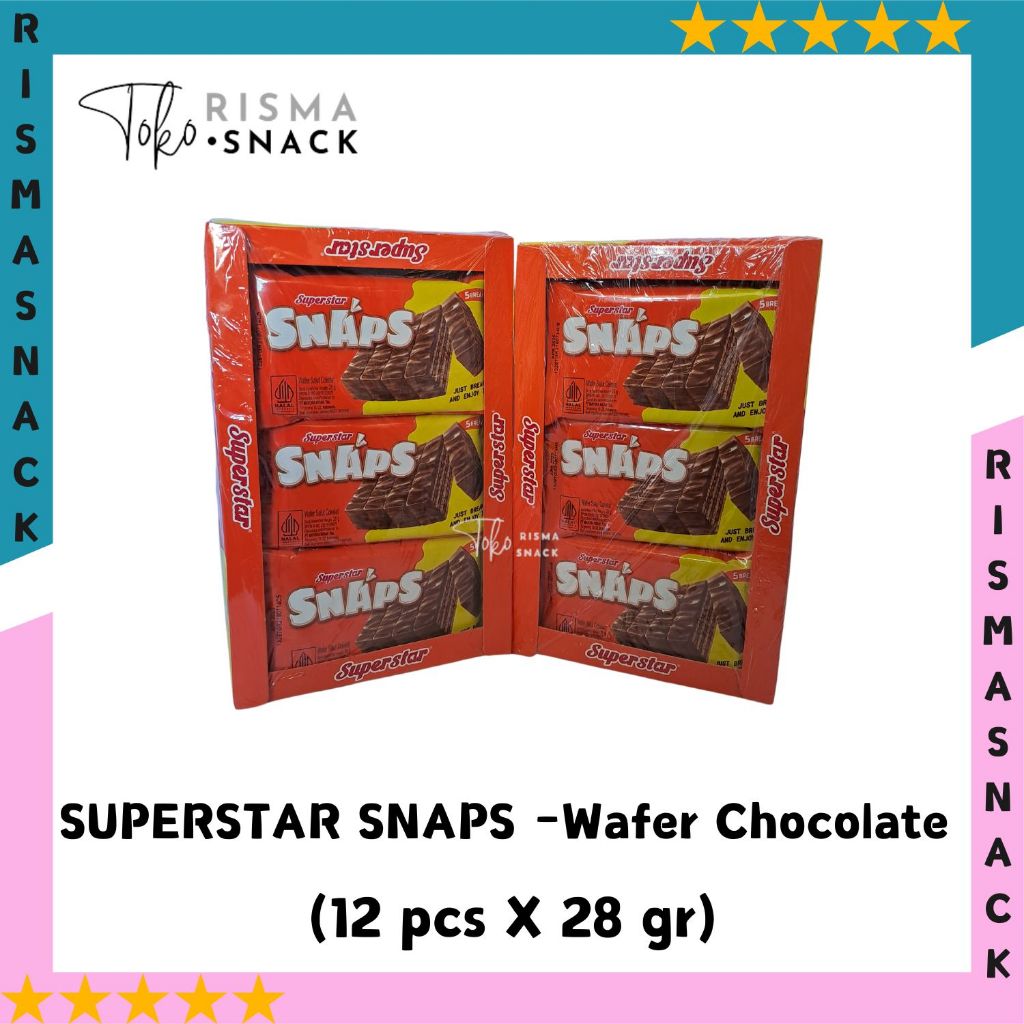 Jual Superstar Snaps Triple Chocolate kemasan (12pcs x 28gr) | Shopee ...