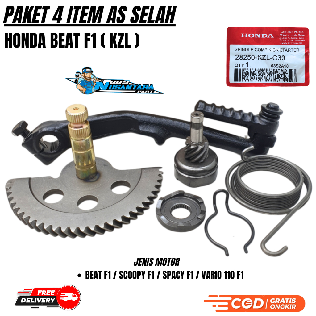 Jual PAKET 4ITEM SELAHAN BEAT F1 KZL + AS SELAH + PINION + PER SELAH ...