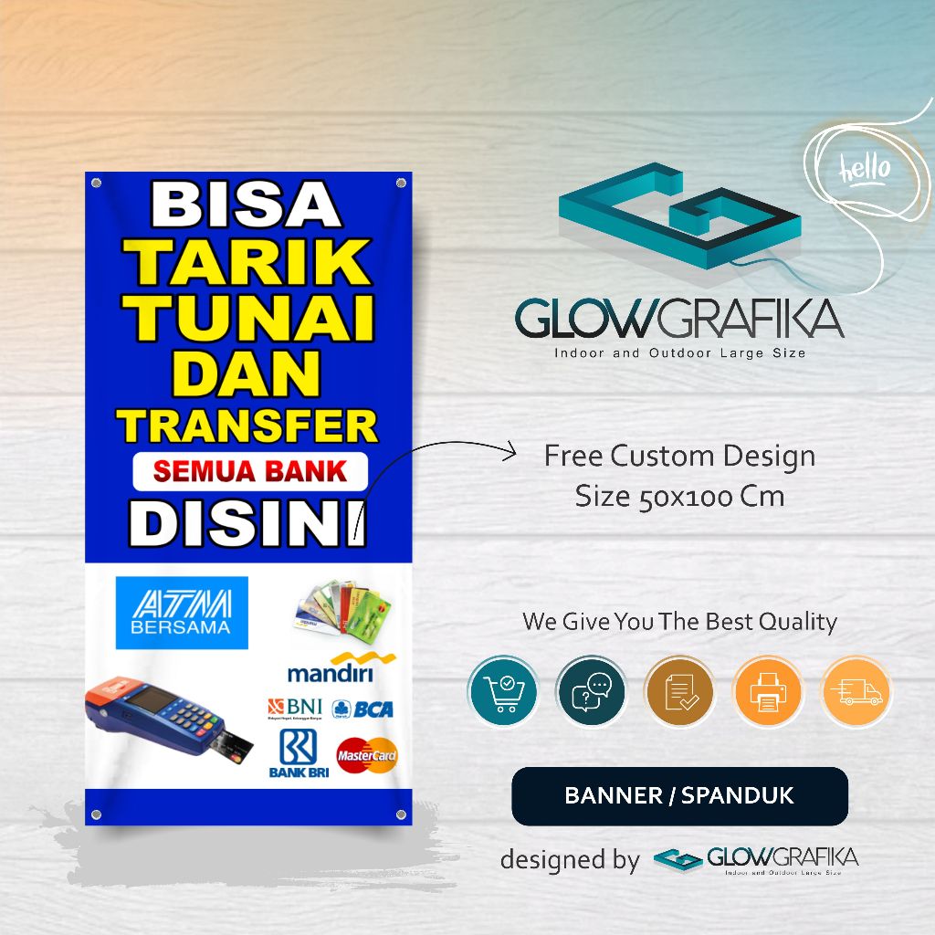 Jual Cetak Spanduk Banner Bisa Tarik Tunai Dan Transfer Disini | Shopee ...