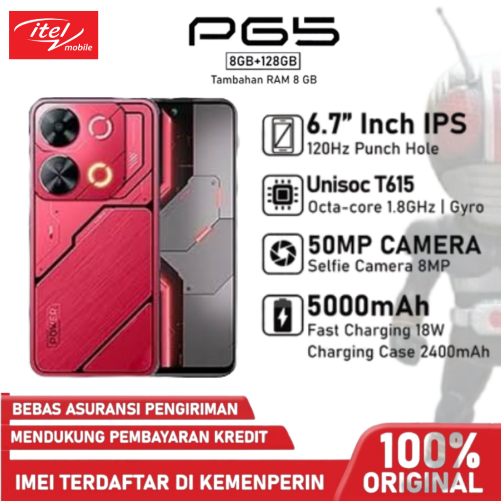 Jual ITEL P65 RAM 8+8/128GB Garansi resmi | Shopee Indonesia