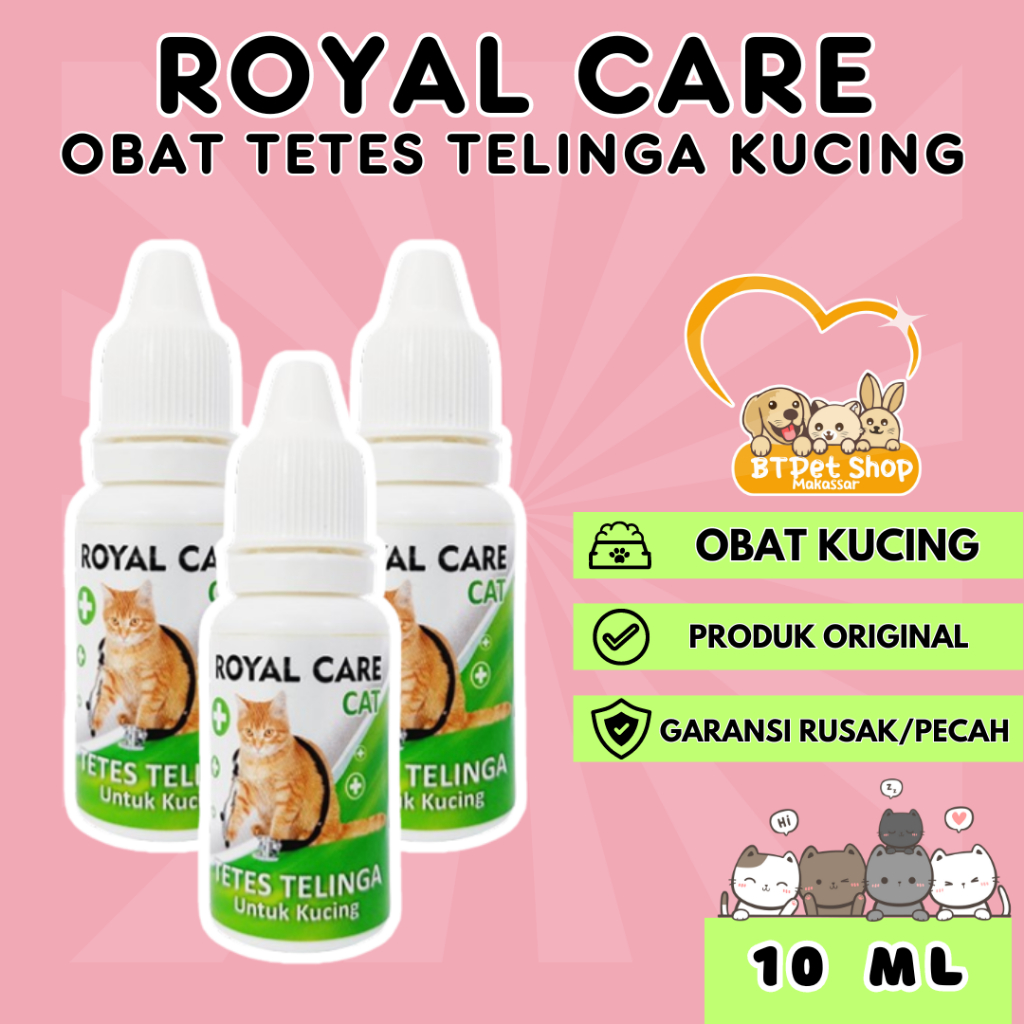 Jual Royal Care Tetes Telinga Kucing 10ml Tetes Telinga Steril | Shopee ...