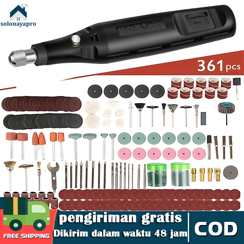 Jual 135PCS /12V Alat Pena Bor Mini 18000r Alat Pena Ukir Listrik ...