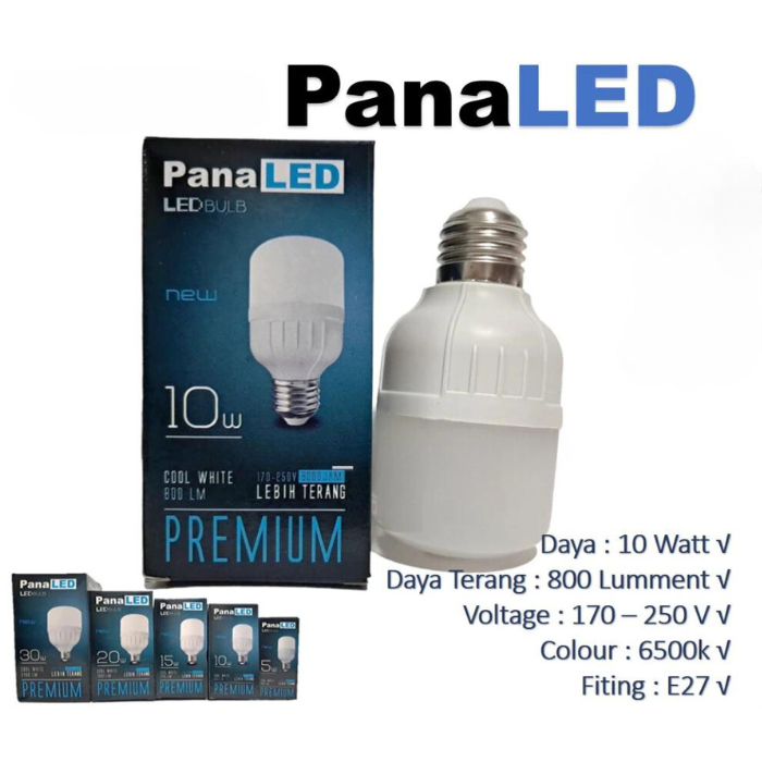Jual Lampu Led 10 Watt PANALED 10w model Tabung | Shopee Indonesia