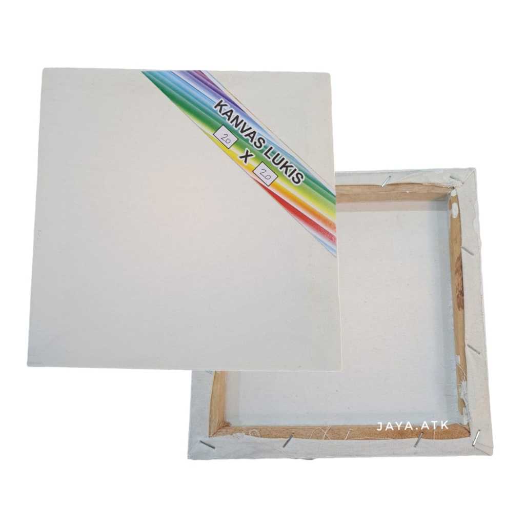 Jual KANVAS LUKIS 20X20 CM PUTIH CANVAS GAMBAR PAINTING CAT AIR AKRILIK ...