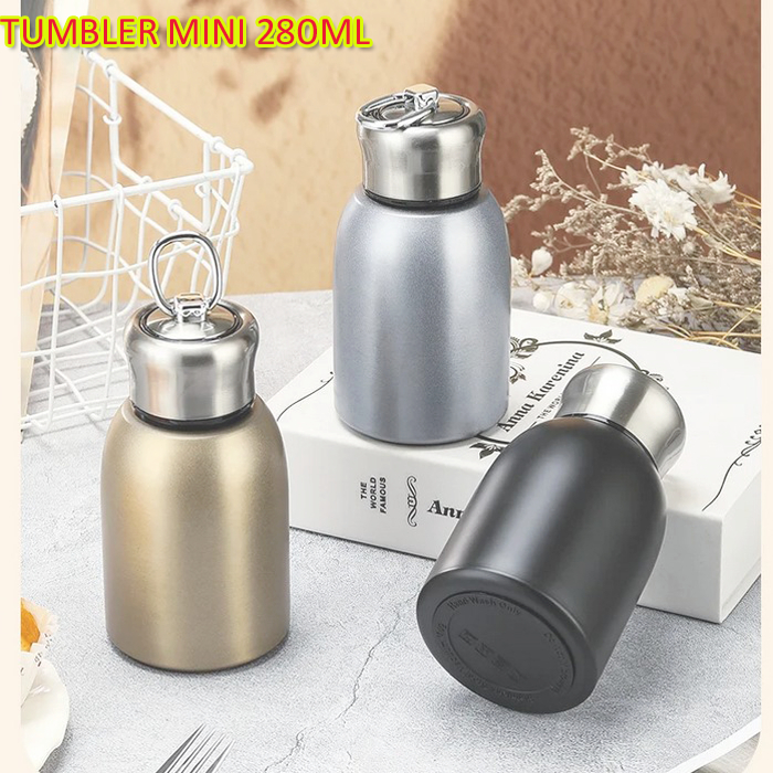 Jual Tumbler Mini Coffee 280ML Tumbler Stainless Polos Tahan Panas ...