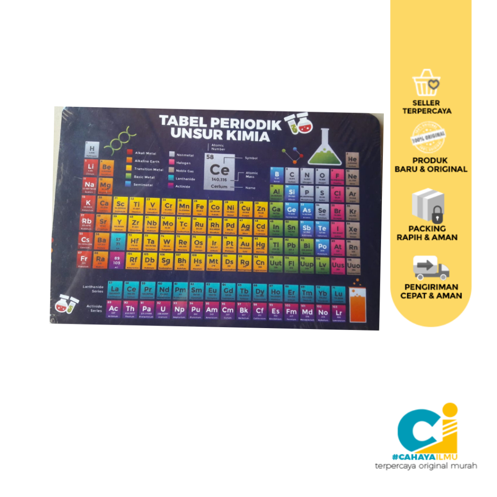 Jual PAPAN TABEL PERIODIK UNSUR KIMIA (POCKET EDITION) PRAKTIS ( UNNGU ...