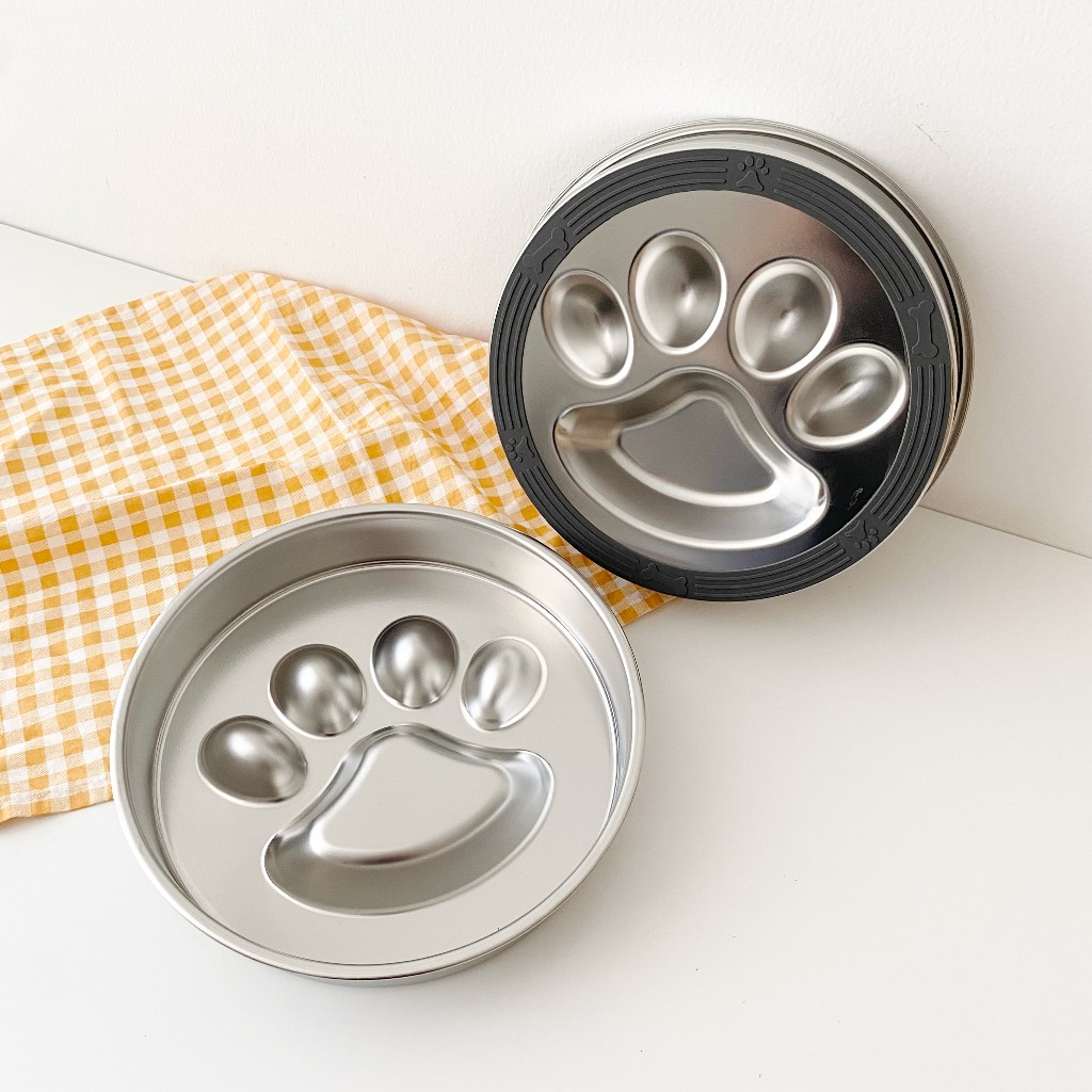 Jual WOOFIDOO Paw Stainless Slow Feeder Dog Cat Food Bowl Mangkok Makan ...