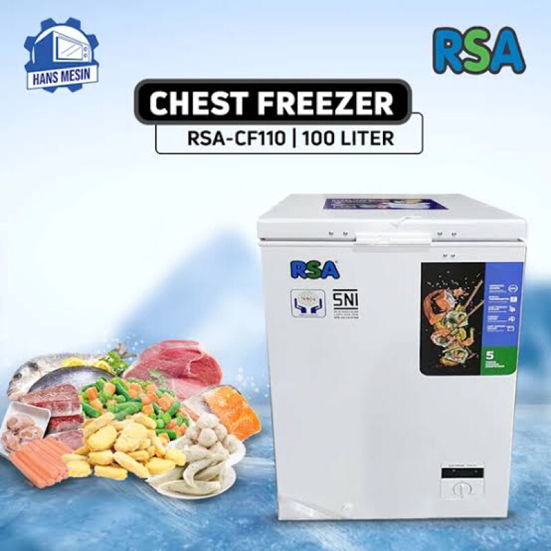 Jual box freezer 100L rsa cf 110 chest freezer rsa cf-110 | Shopee ...
