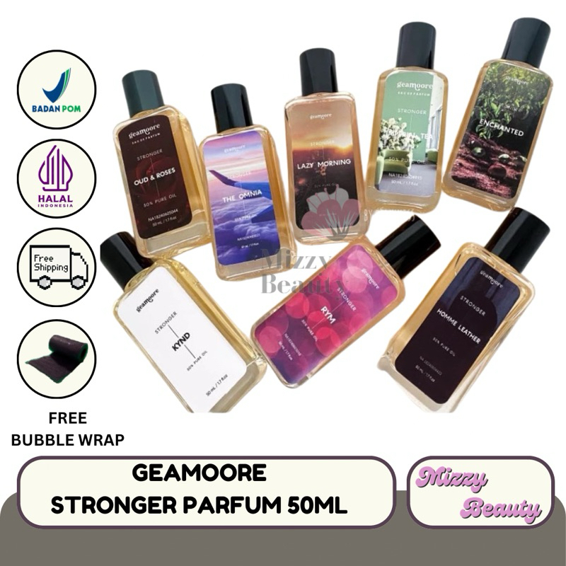 Jual (READY DIST RESMI) PARFUME EDP STRONGER GEAMOORE 50% BIBIT MURNI ...