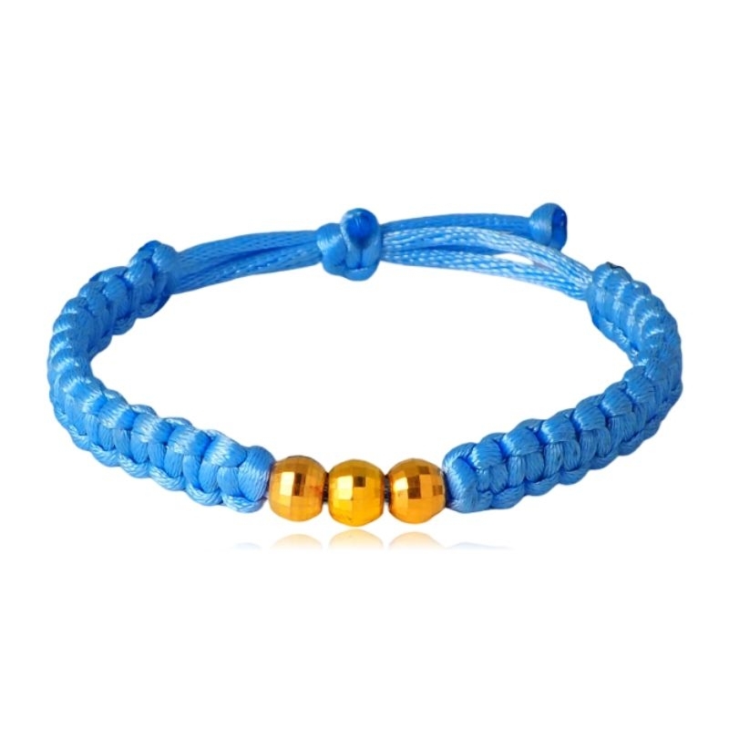Jual Gelang Emas Tali Fashion Satin 3 Boba - Toko Emas Gadjah | Shopee ...