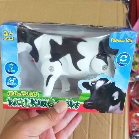 Jual Mainan Anak hewan sapi sapian berjalan menyala | Shopee Indonesia