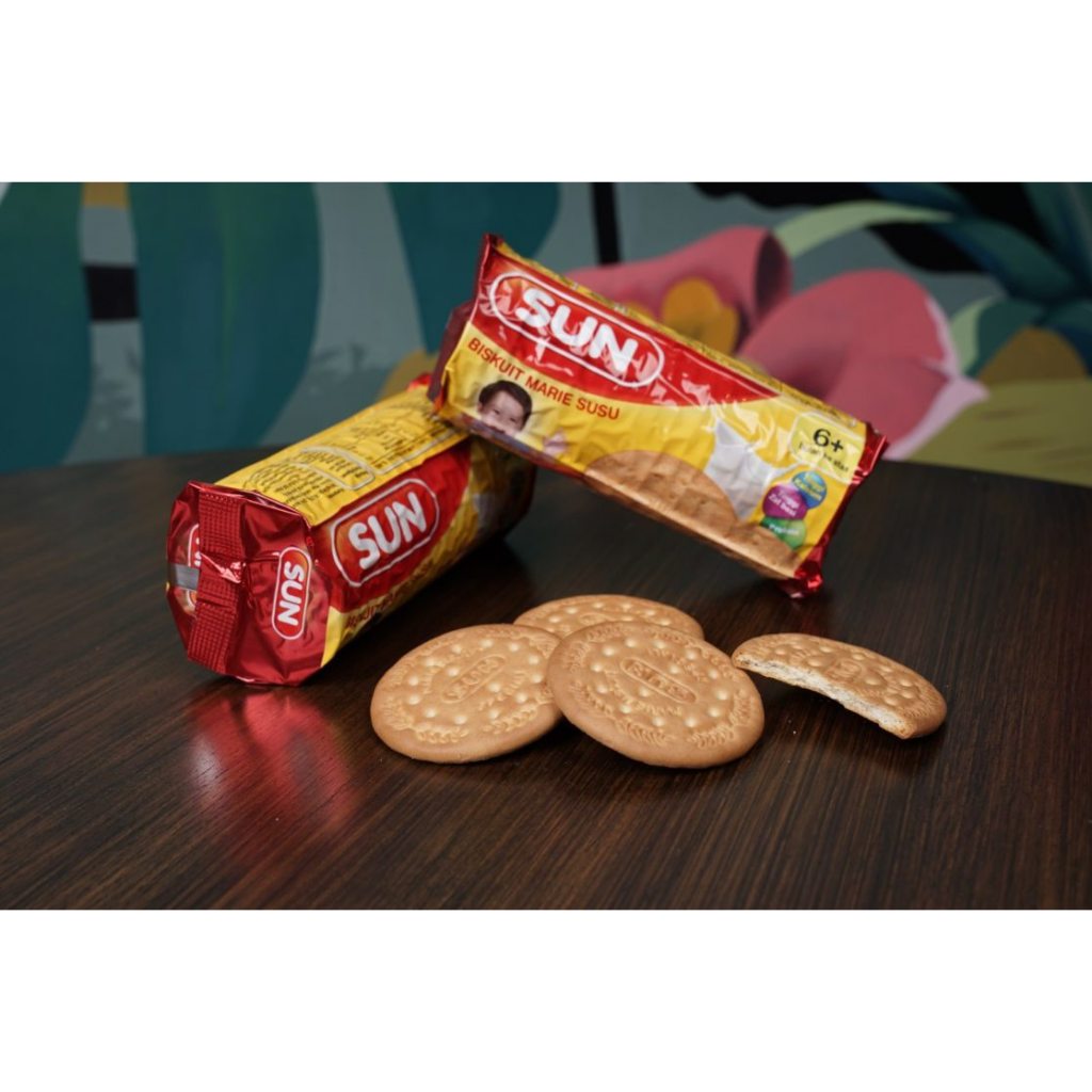 Jual SUN Biskuit Marie Susu 80gr 6m+ MPASI Original dan keju | Shopee ...