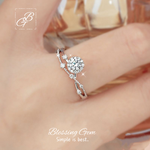 Jual Cincin Cewek Tunangan Titanium Anti Karat Bunga Korean Cincin ...