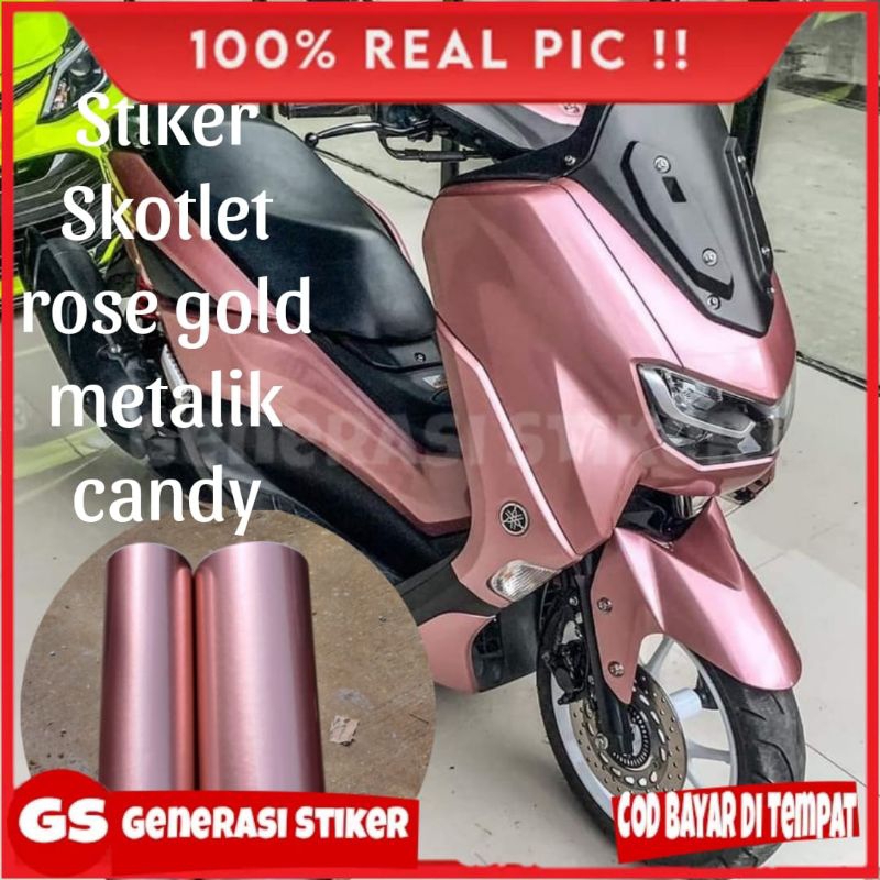 Jual Stiker Skotlet Warna Rose Gold Sticker Scotlite Pink Rose Scotlet ...