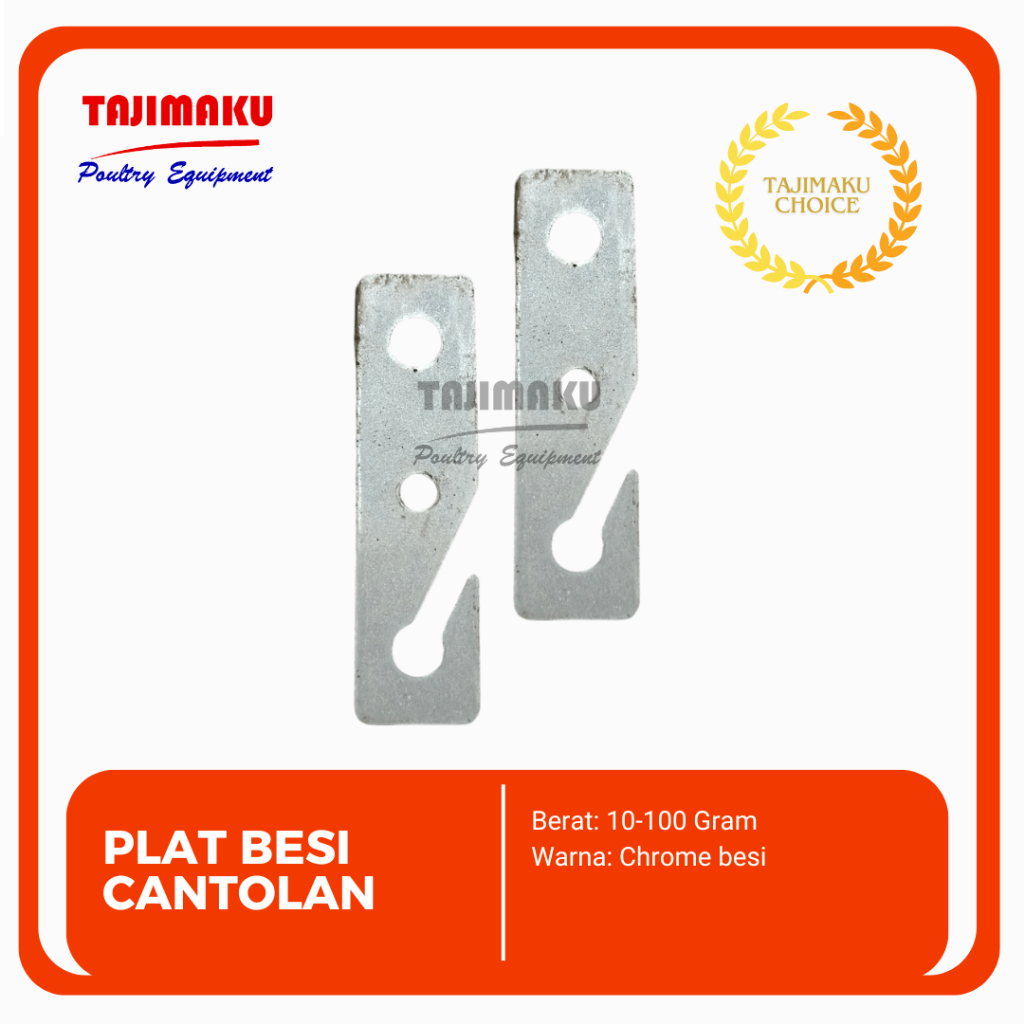Jual plat cantolan hook besi kandang tajimaku 1 pak isi 100pcs | Shopee ...