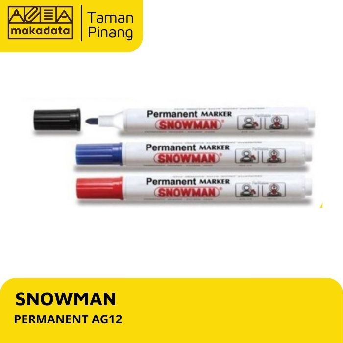 Jual SPIDOL SNOWMAN PERMANENT AG-12 (1 PCS) | Shopee Indonesia