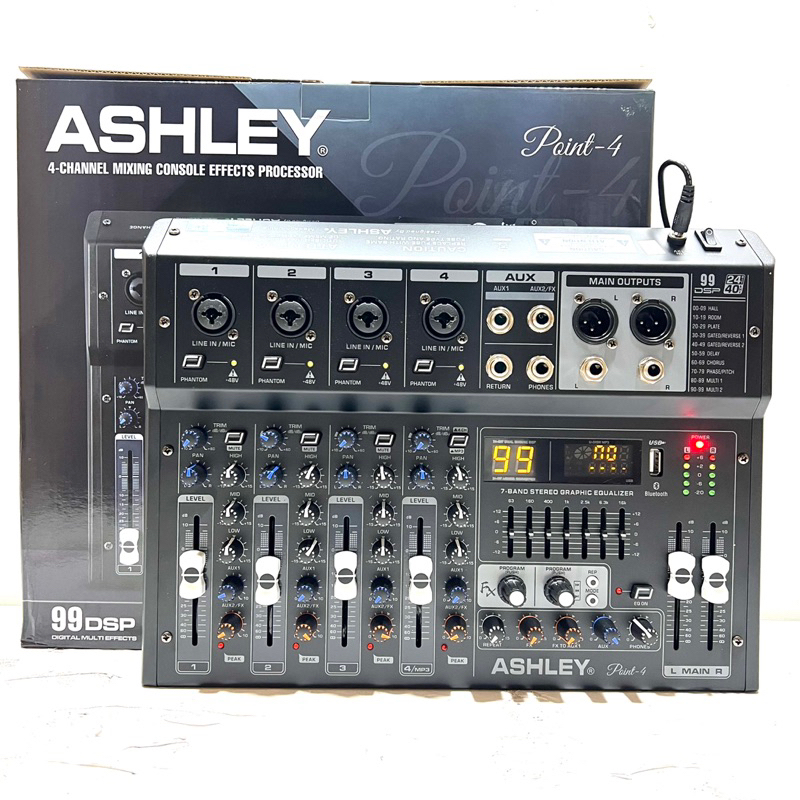 Jual Mixer Ashley Point 4 Original 4 Channel Bluetooth - PC Soundcard | Shopee Indonesia