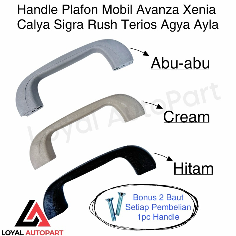 Jual Handle Pegangan Plafon + Baut Avanza Xenia Rush Terios Ayla Agya Calya Sigra Original Harga ...