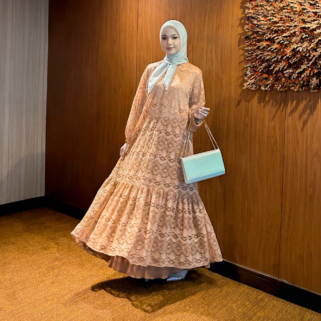 Jual Bynissa - ALIMA DRESS - Fashion Muslim - Dress - Maxi Dress ...