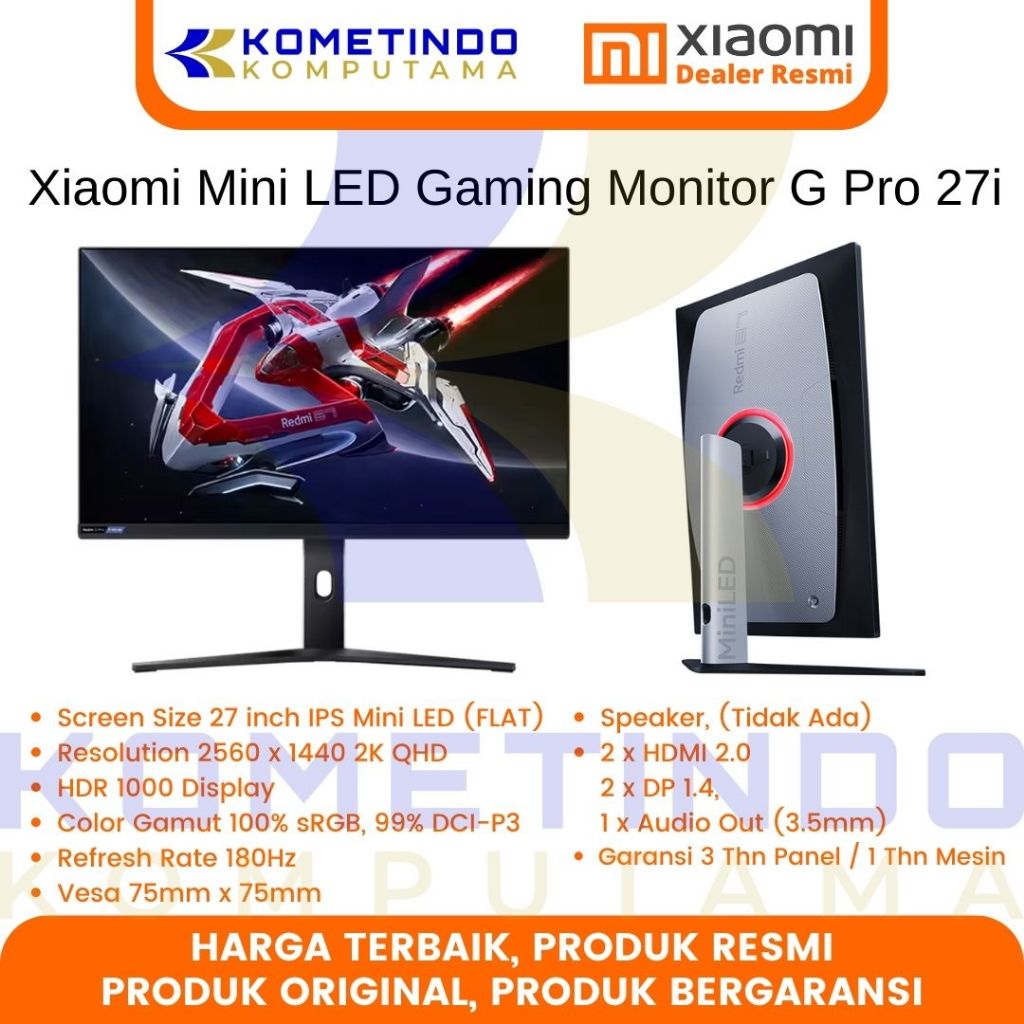 Jual G PRO 27I 27" Xiaomi - Monitor Gaming Mini LED Xiaomi G PRO 27I 27 ...