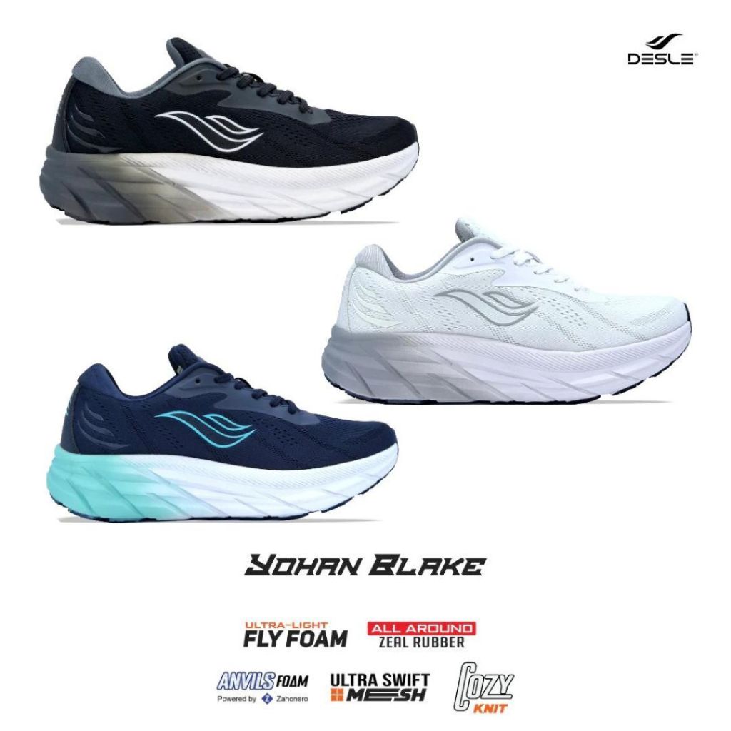 Jual SEPATU RUNNING - DESLE YOHAN BLAKE - ORIGINAL | SEPATU LARI UNISEX ...