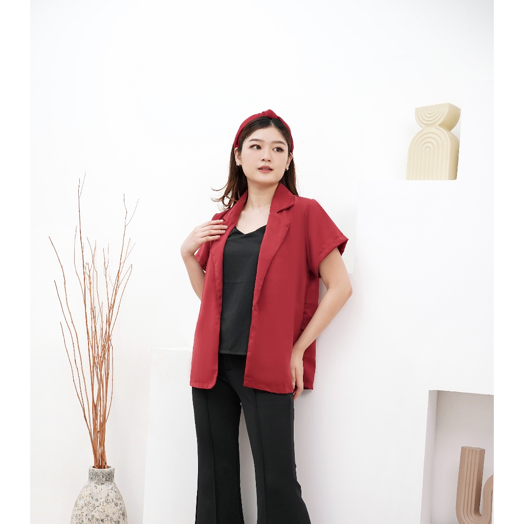 Jual YohenShop Blazer Wanita Lengan Pendek / Blazer Cewek / Blazer ...
