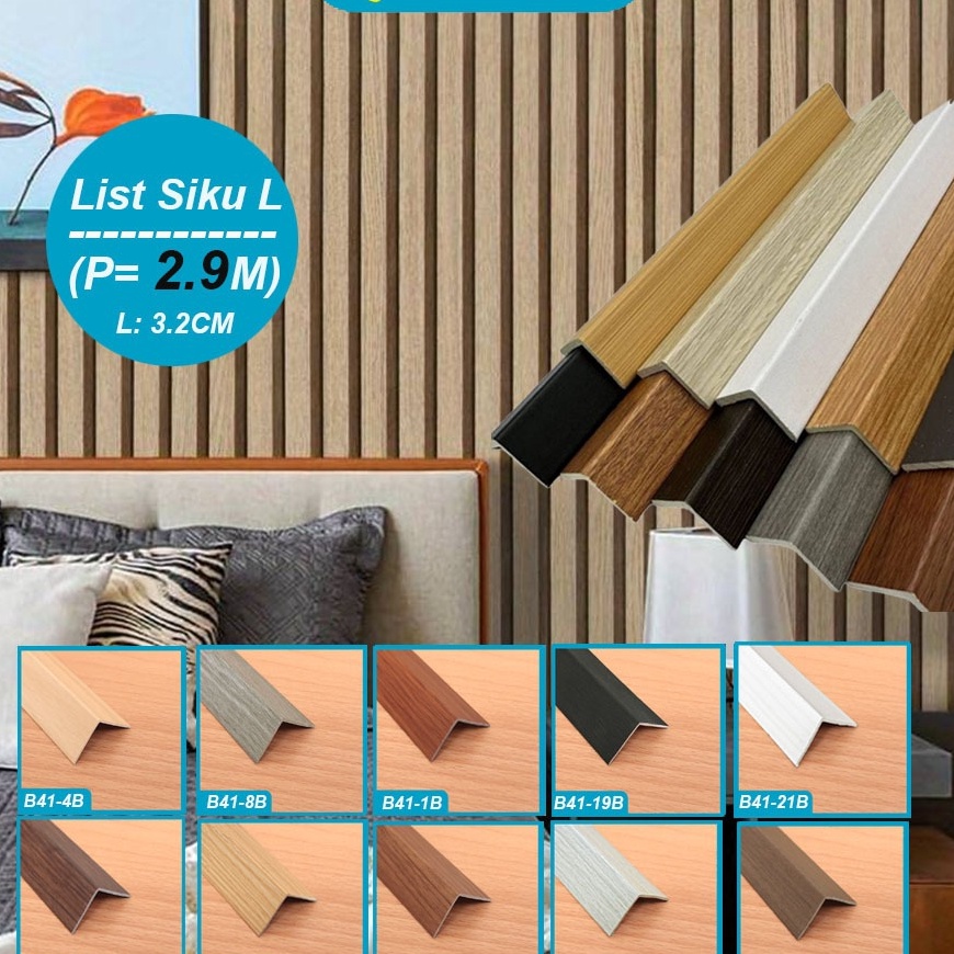 Jual Hemat 29 METER LIST SUDUT SIKU L WPC WALLPANEL LIST PENUTUP WPC ...