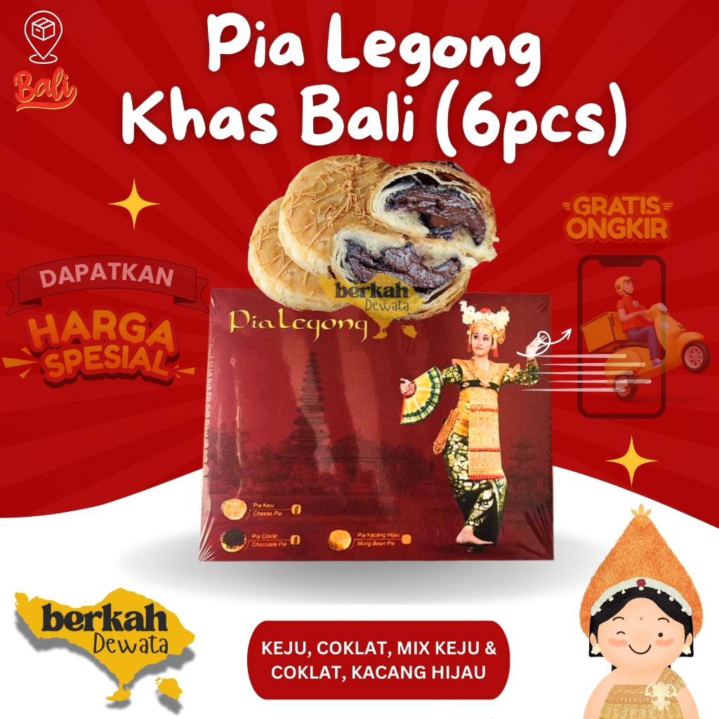 Jual Bakpia Pia Legong Asli Bali Oleh Oleh Khas Bali | Shopee Indonesia
