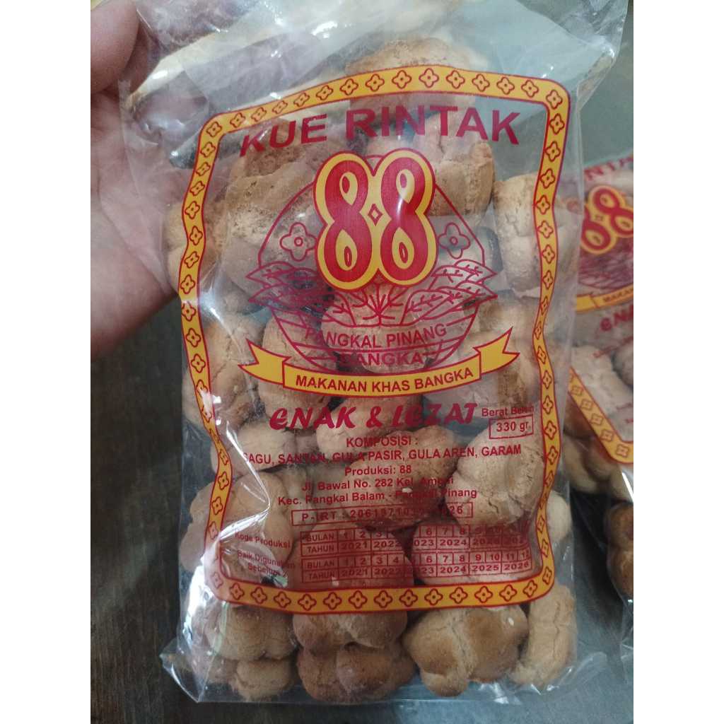 Jual Kue Rintak Cap 88 isi 35 Asli Bangka / Kue Bangkit Sagu / Kue ...