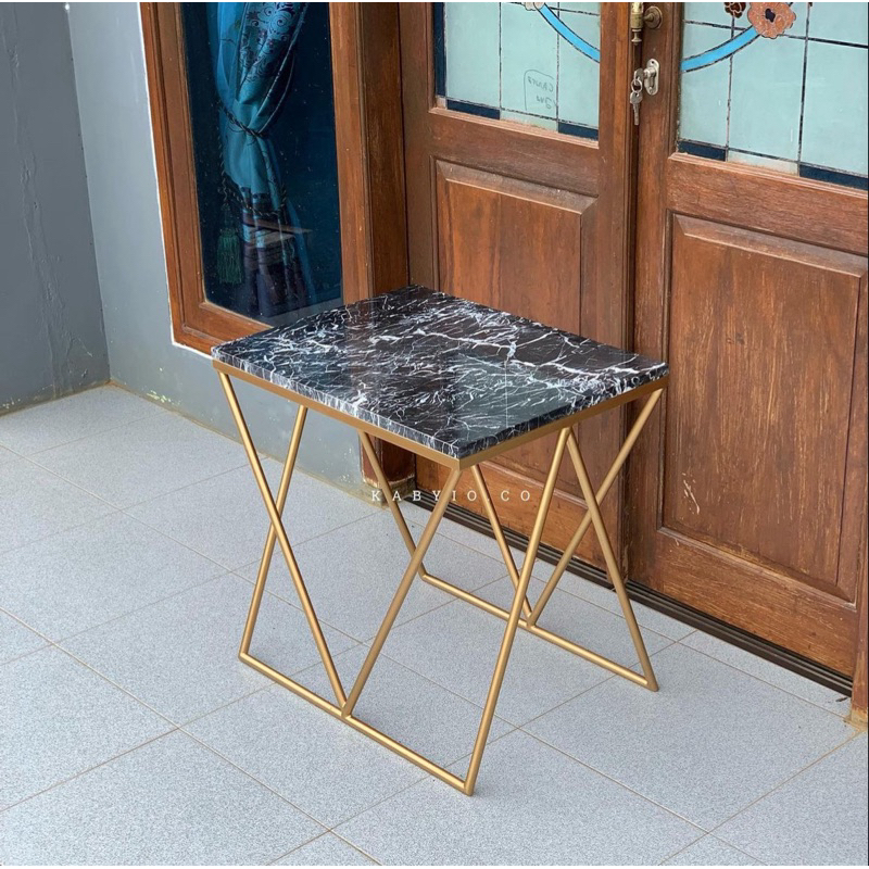 Jual KABYIO | Corner Table Marble - Side Table Marble - Meja Samping ...