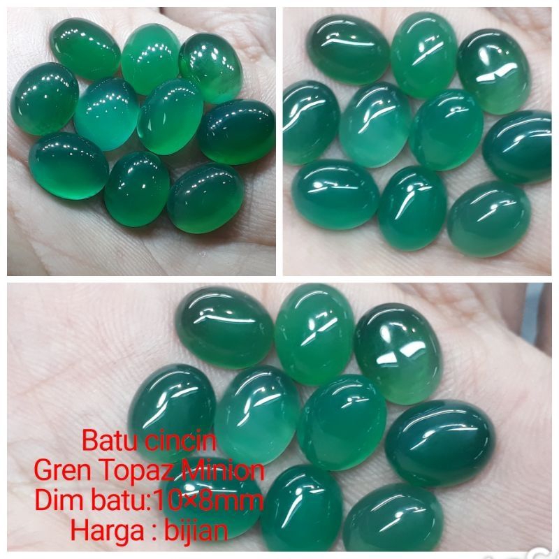 Jual BATU CINCIN GREEN TOPAS KINCLONG 05 | Shopee Indonesia