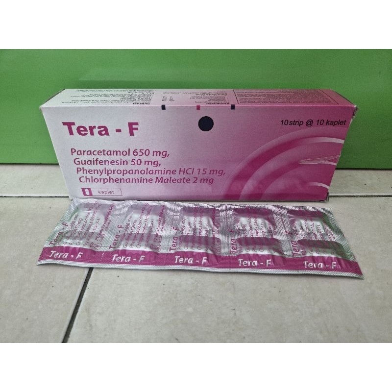 Jual TERA-F BOX Isi 100 Kaplet - Obat demam, batuk, dan pilek | Shopee ...