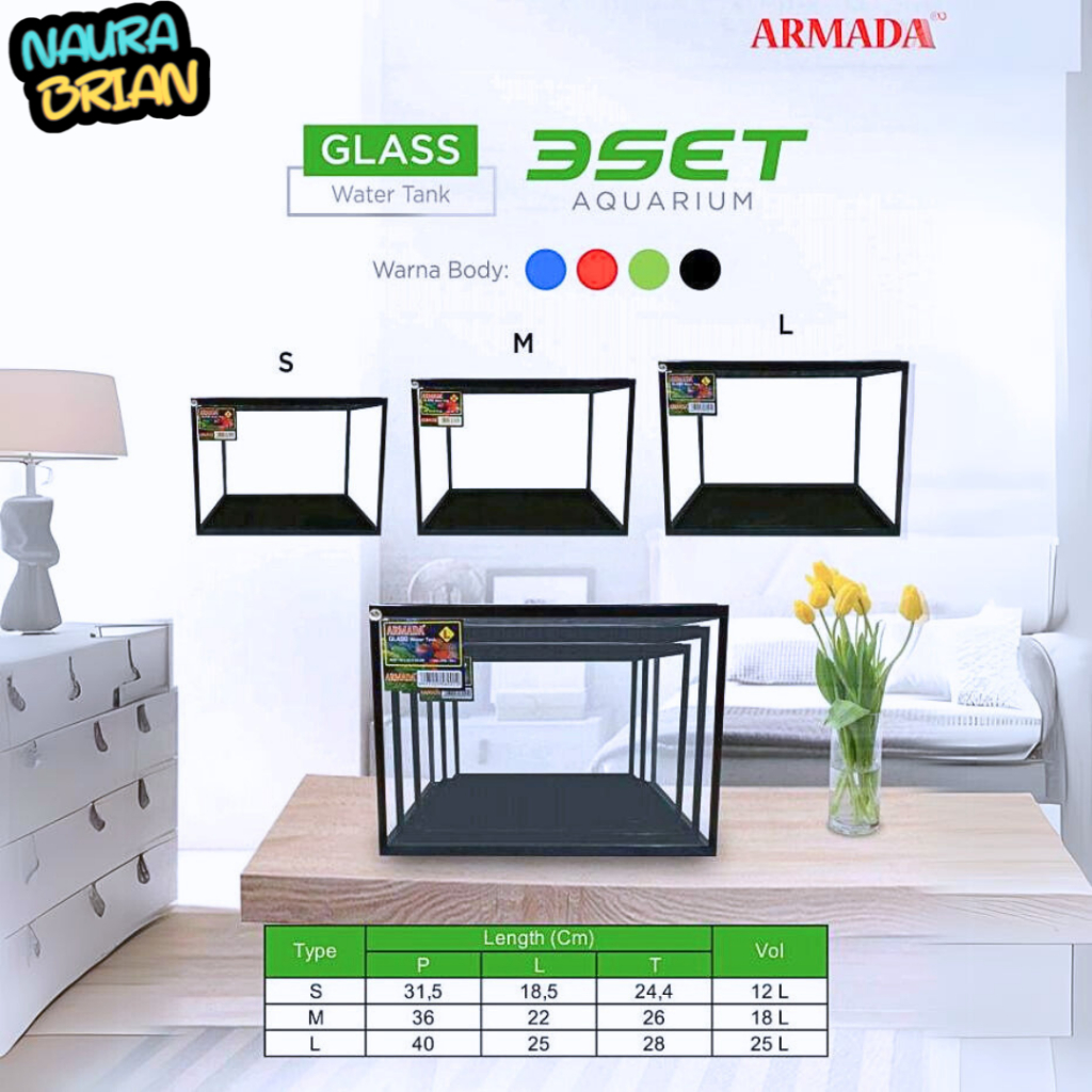Jual Aquarium Glass Water Tank Armada | AQUARIUM NANO | AQUARIUM MINI ...