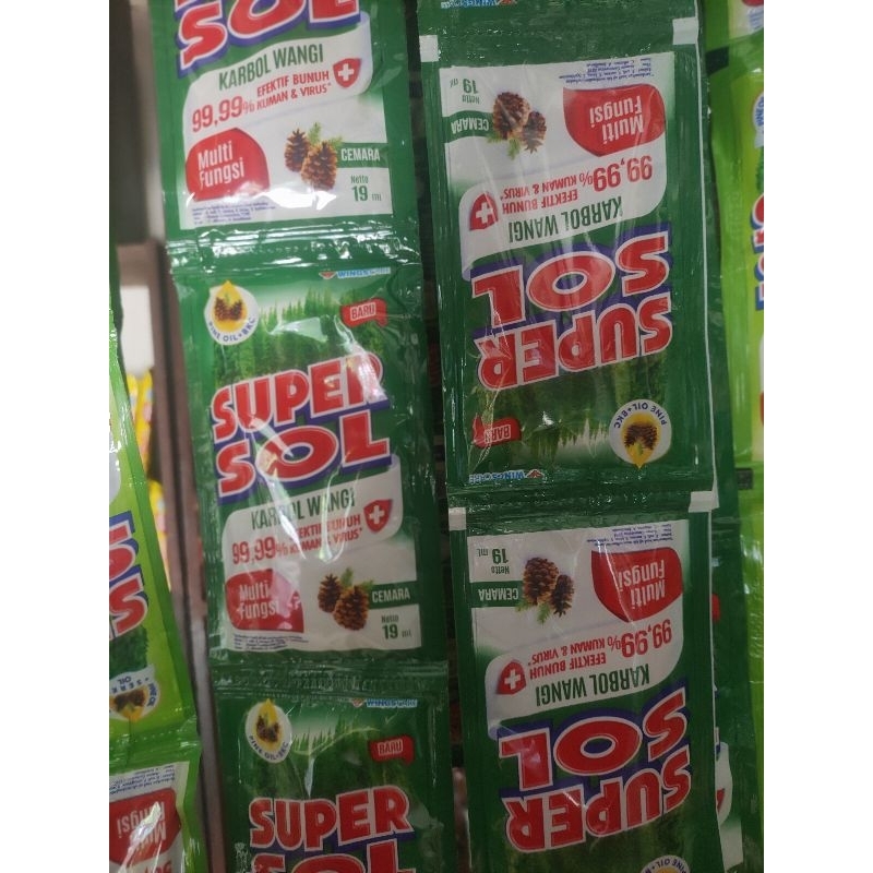 Jual supersol karbol 5 renteng 60 sachet | Shopee Indonesia