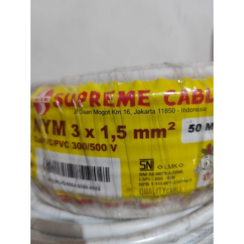 Jual Kabel Supreme Nym 3X1,5mm | Shopee Indonesia