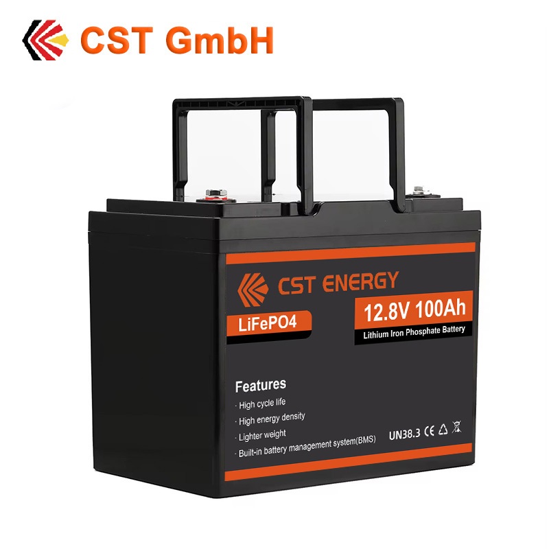 Jual Cst energy 12V 100Ah baterai lifepo4 BMS rechargeable baterai ...