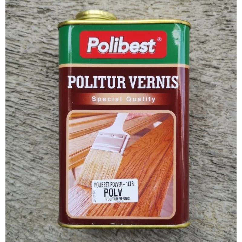 Jual Cat Politur Vernis Kayu Polibest 1 Liter | Shopee Indonesia