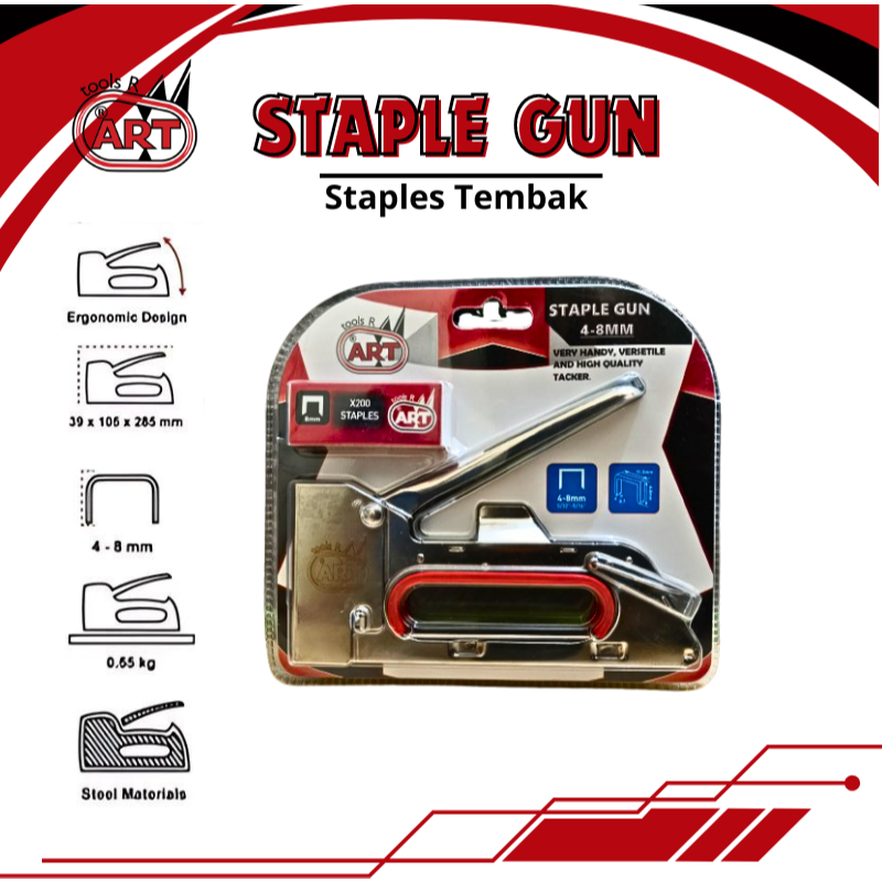 Jual RT Staple Gun 4-8mm Standar R23 Stapler Tembak Gun Tacker Alat ...