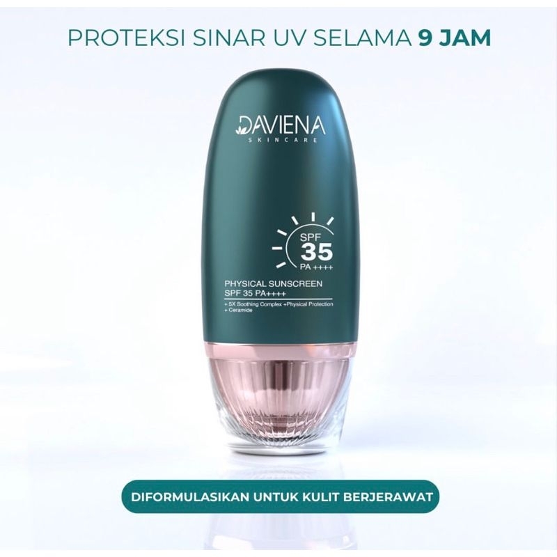 Jual Physical sunscreen daviena skincare spf 35 PA+++ ( termurah ...