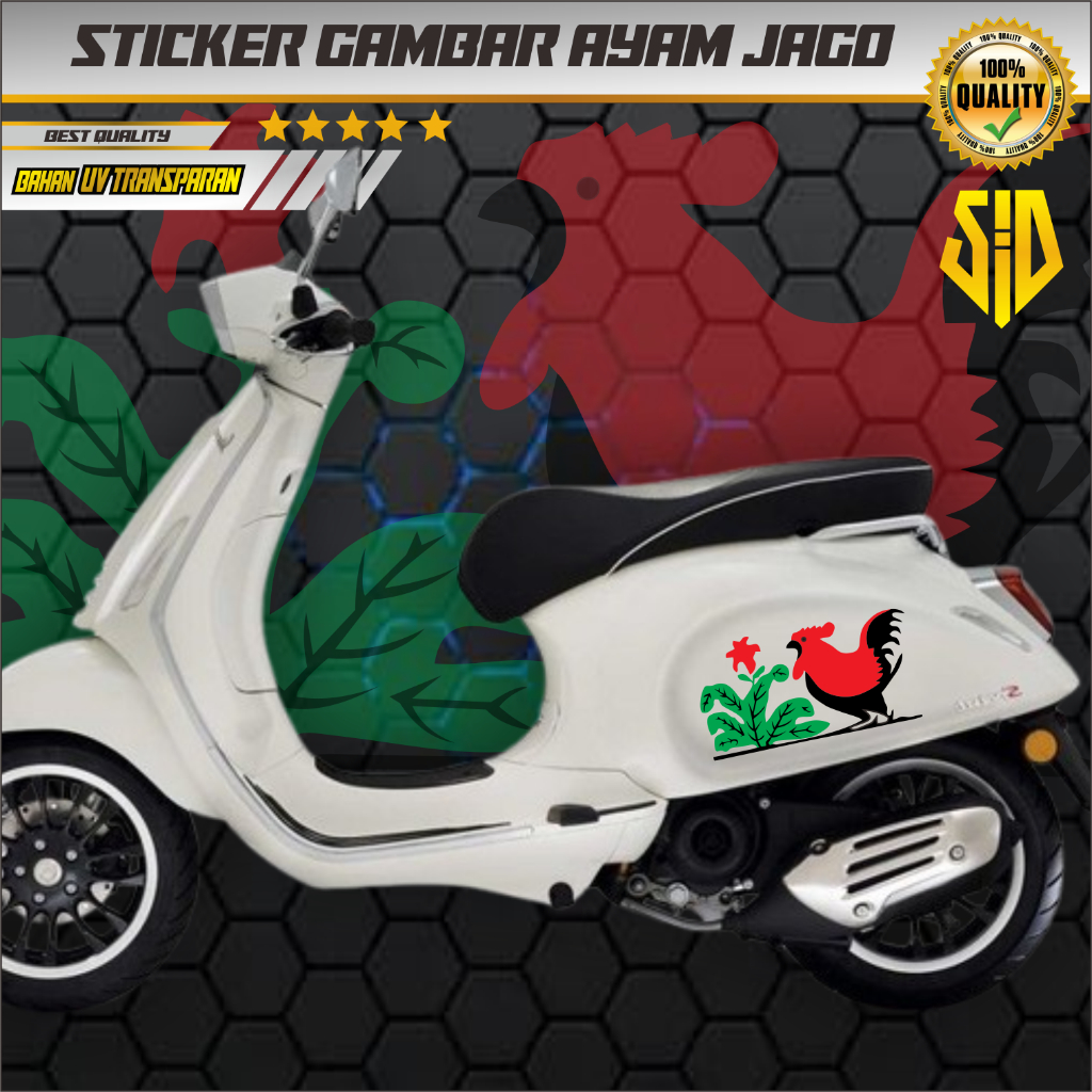 Jual STICKER AYAM JAGO / STICKER MOTIF AYAM JAGO MANGKOK BAKSO JADUL ...