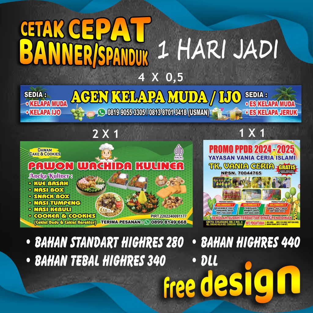 Jual spanduk angkringan | banner tk, paud, sekolah | spanduk selamat ...
