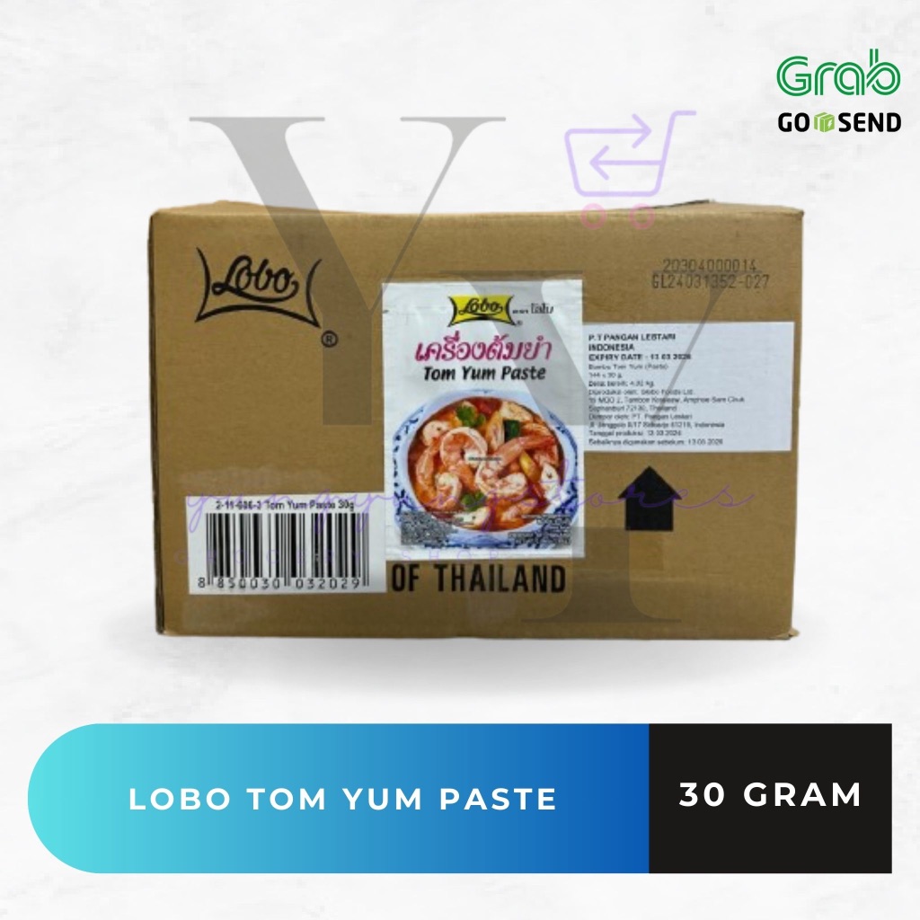 Jual 1 Dus Isi 144 Bungkus Lobo Tom Yum Paste / Bumbu Pasta Tom Yam 30 ...