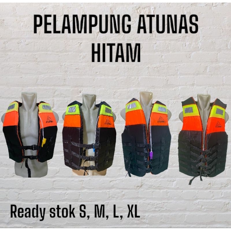 Jual PELAMPUNG/LIFE JACKET RENANG ATUNAS HITAM | Shopee Indonesia
