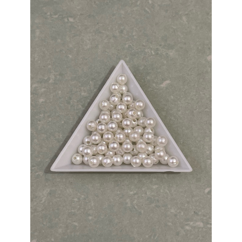 Jual manik mutiara putih ivory 6mm (10gram) | Shopee Indonesia