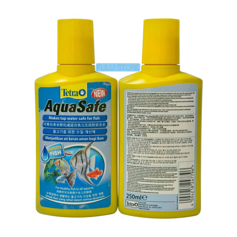 Jual TETRA AQUA SAFE 250 ml AquaSafe 250ml Kuras Air Aquarium Ikan Anti ...